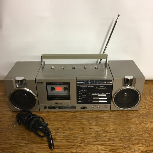 MTC RADIO TAPE Cassettes Boombox MS-1050, Radio AM/FM, Metal (Tested ...