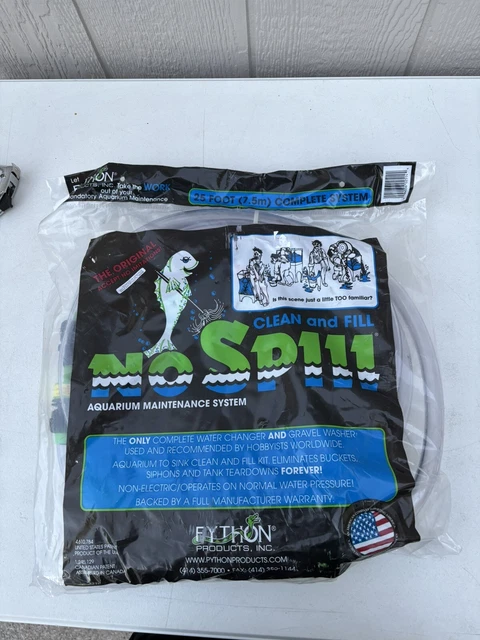 PYTHON PRODUCTS NO Spill Clean and Fill Aquarium Water Gravel Cleaner ...