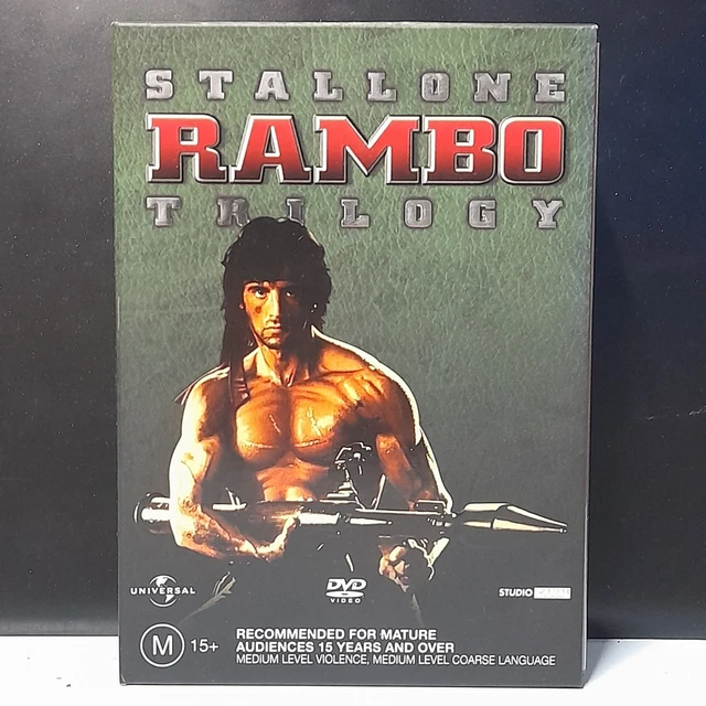 RAMBO TRILOGY ON DVD 2004 Rated M PAL Region 4 Good Condition $5.00 ...