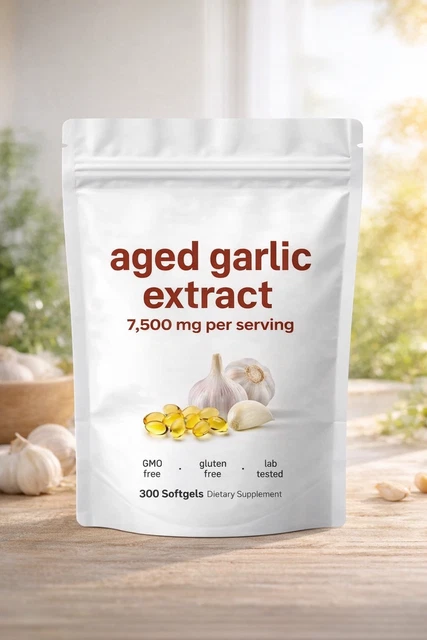 300 PIECES NATURALLY Aged Odourless Garlic Extract Fast 5 Months Supply ...