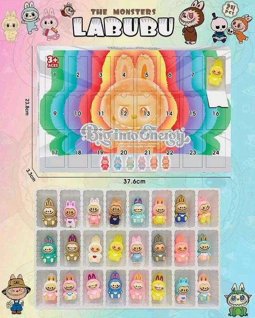 ADVENT CALENDAR LABUBU Celebrations Blind Box Surprise 24 Day Countdown ...