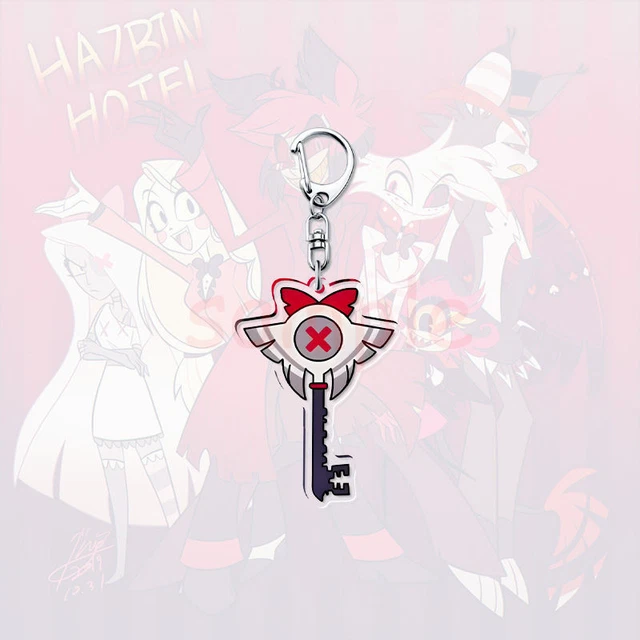 7CM HAZBIN HOTEL AD Niffty Key keychain Key Ring Figure Pendants ...