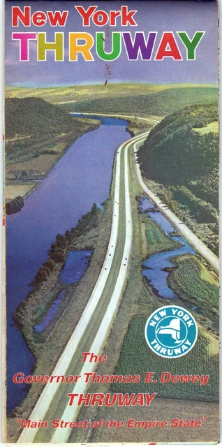 1973 MAP OF New York Thruway Governor Thomas E. Dewey gcc1 $3.99 ...