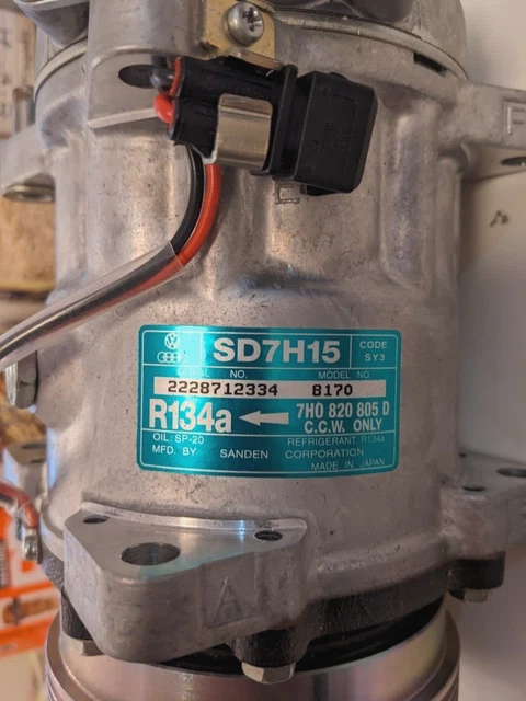 SANDEN AIR CONDITIONING Compressor SD7H15 R134A Model 8107 £134.88 ...