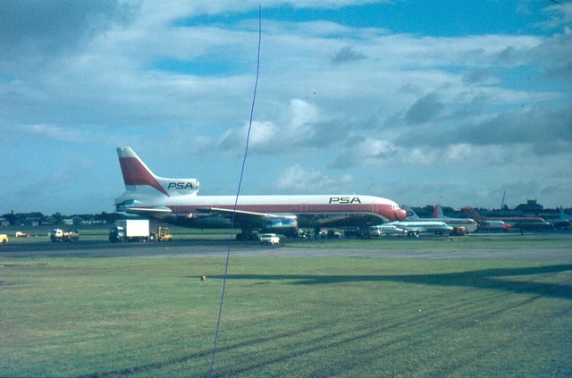 ORIGINAL CIVIL AIRCRAFT Plane Colour Slide Of A Psa Tristar N10114 At ...