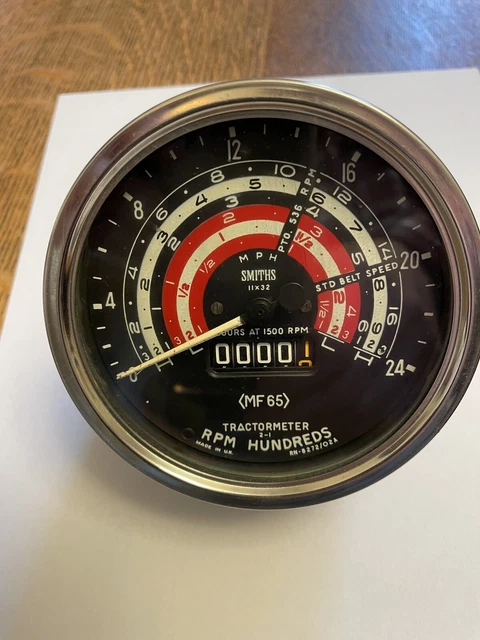 MASSEY FERGUSON 65 Tractor Smiths Speedo Clock, New, Old Stock £199.00 ...