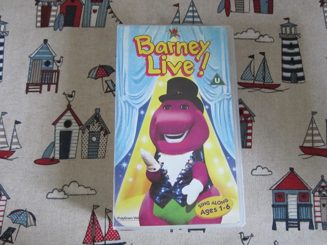 BARNEY LIVE SING Along Ages 1 - 6 Vhs Video Tape Uk Pal Format Only Ok ...