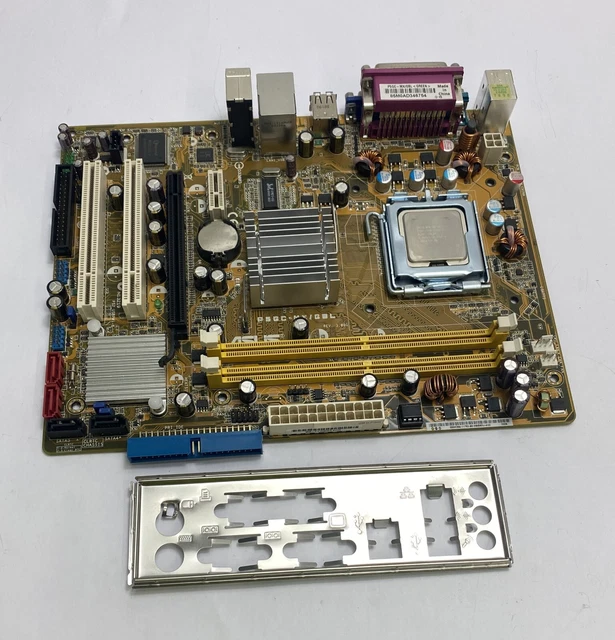 ASUS P5GC-MX/GBL REV. 3.06G Socket 775 (LGA775) Motherboard with Back Plate £29.99 - PicClick UK