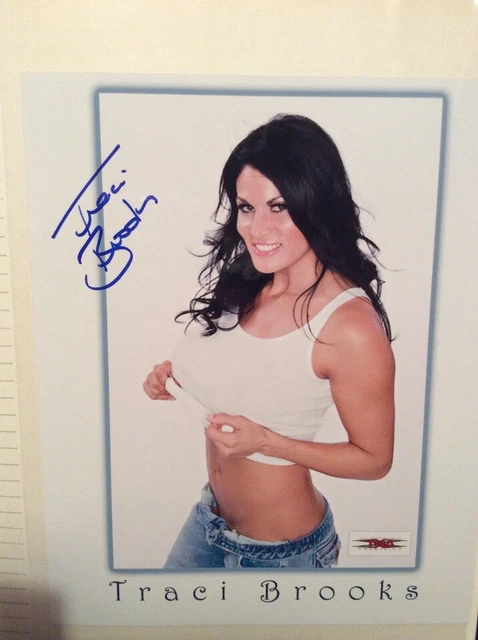 TRACI BROOKS SIGNED 10x8 photo. WWE WWF WCW TNA AWW £16.12 - PicClick UK