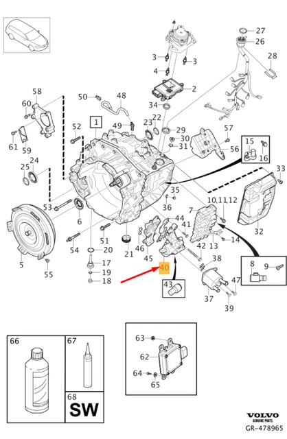 VOLVO V60 MK2 Automatic Transmission Oil Pump 31437399 NEW GENUINE £817 ...