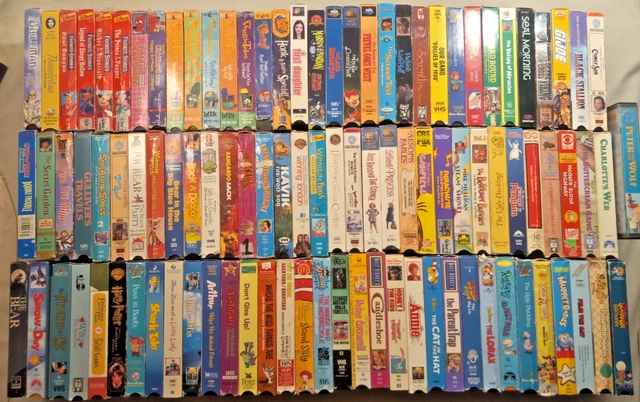 100 VHS - Kids Children Toons Family - ZOOM PICS 4 TITLES - TESTED ...