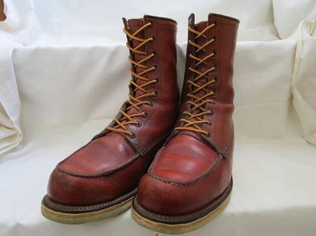 VINTAGE 1950'S RED Wing 877 Irish Setter Short Boots Size 9 1/2 D Oro ...