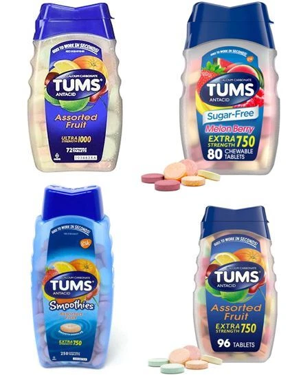 TUMS ULTRA MAXIMUM Strength Chewable Tablets, Assorted Fruit - 72 £8.70 ...