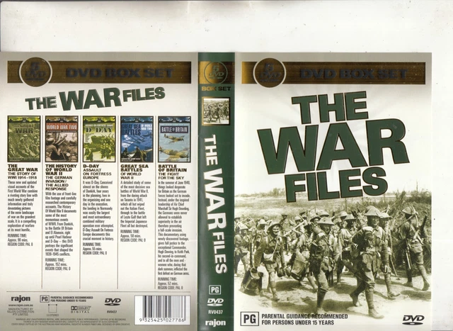 THE GREAT WAR The Story of WW1 1914-1918-[The War Files-5 DVD Box Set ...