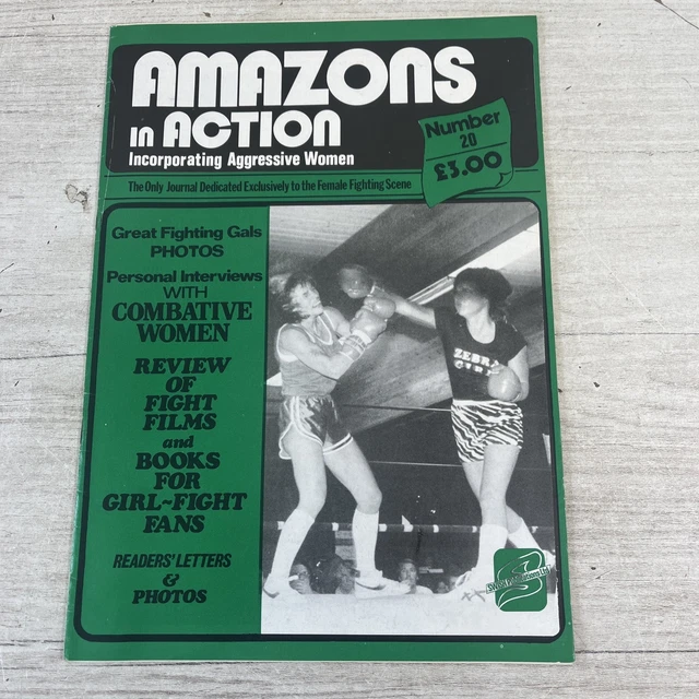 AMAZONS IN ACTION Women Wrestling, Boxing, Combat, Magazine Vintage ...