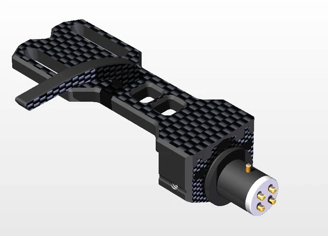 VOLL CARBON SME Design Headshell mit Carbonhaltebügel, Technics SL-1200 ...