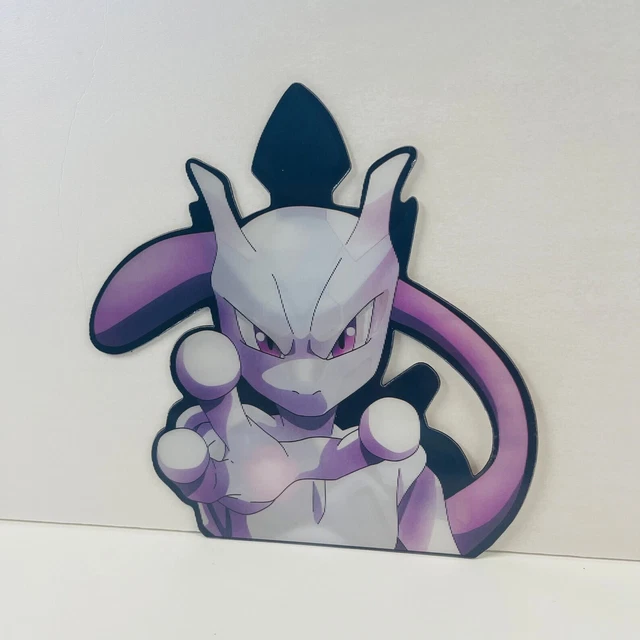 POKEMON MEWTWO ARMORED Mewtwo 3D Lenticular Motion Sticker Car Decal ...