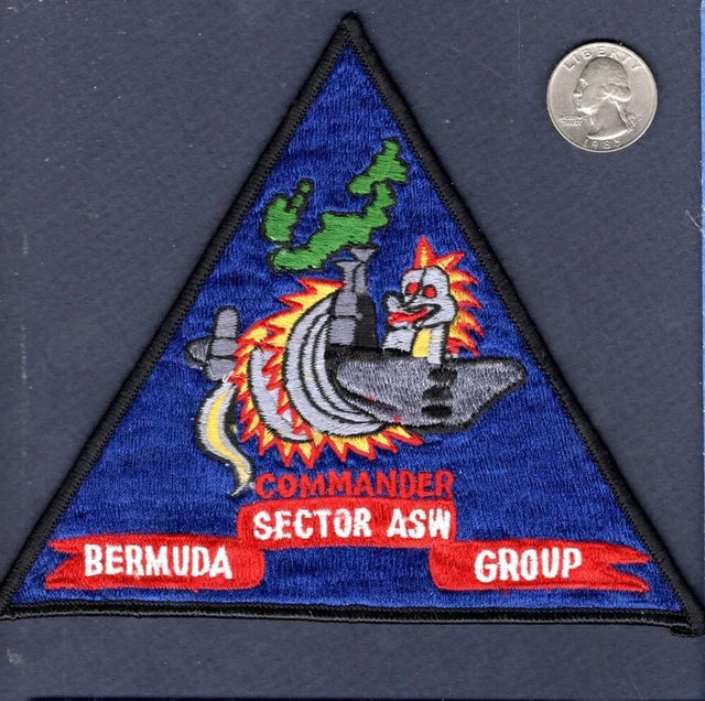 ORIGINAL ASW BERMUDA Sector Groupe Marine Antisubmarine Base 6 " Escadron Patch EUR 25,55 ...