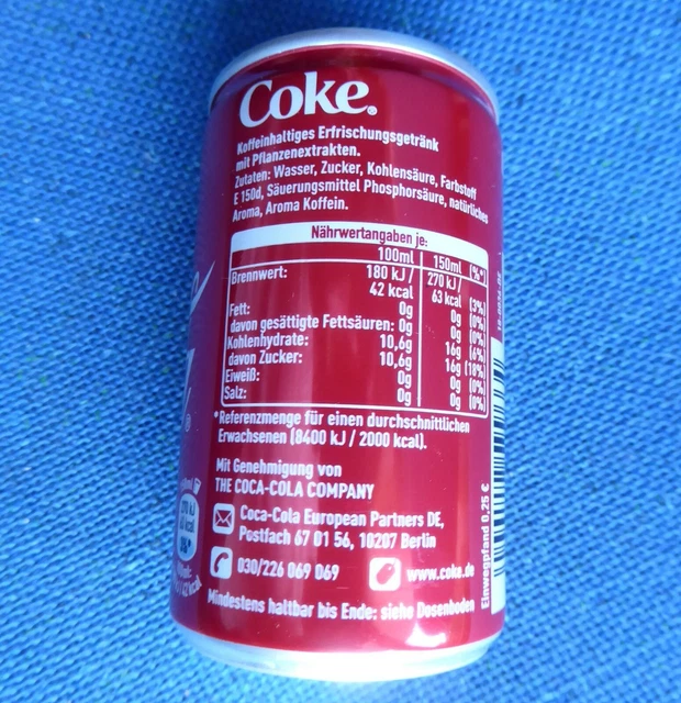 CANETTE COCA COLA en métal de 15 cl EUR 3,00 - PicClick FR