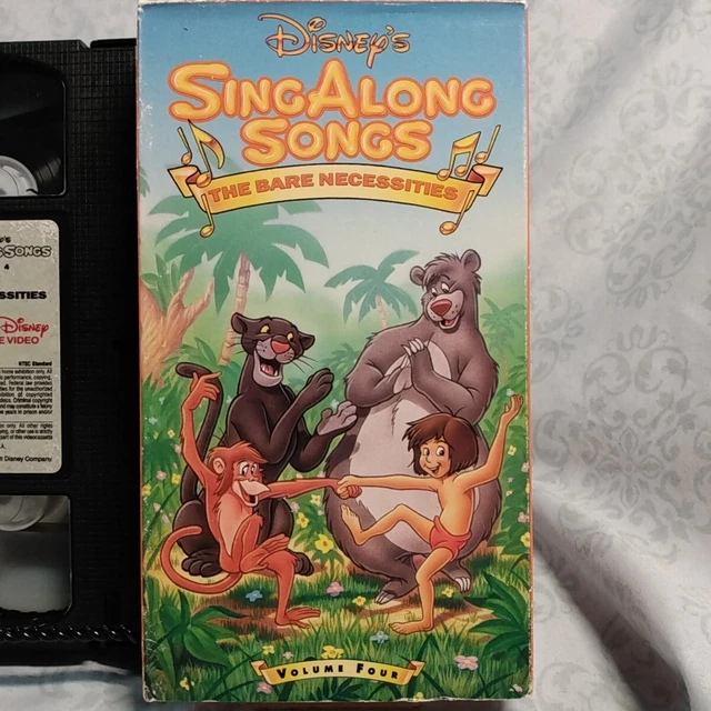 DISNEY SING ALONG Songs The Bare Necessities (VHS) Volume 4 £5.47 ...