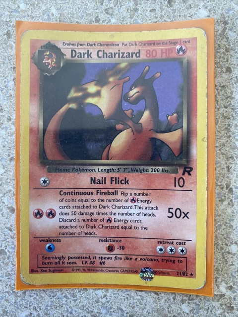 POKÉMON TCG DARK Charizard Team Rocket 21 Regular Unlimited Rare EUR 51 ...