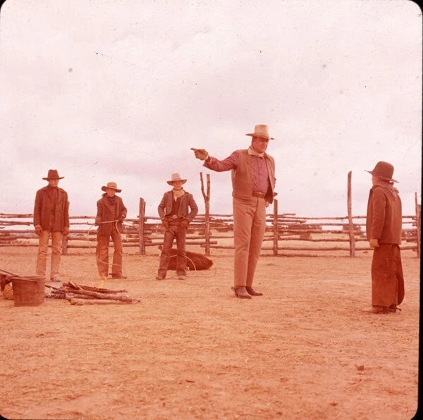 THE COWBOYS JOHN Wayne young cowhands Western Original 2.25 x 2.25 ...