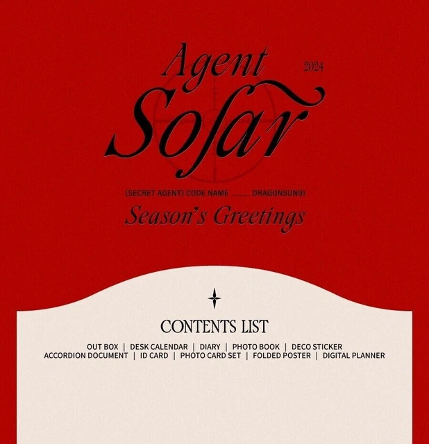 SOLAR 2024 SEASON’S GREETINGS [AGENT SOLAR]/Calendar+Diary+Buch+Karte ...