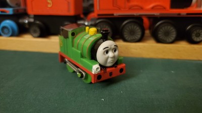 TOMY THOMAS & Friends Capsule Plarail Sad Face Percy Small Engine VGUC ...