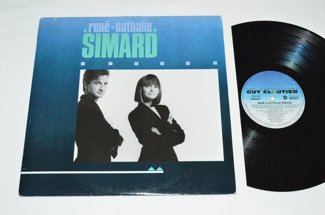 LP ÉPONYME RENE & NATHALIE SIMARD 1988 René PGC-906 Vinyle Canada VG+ ...