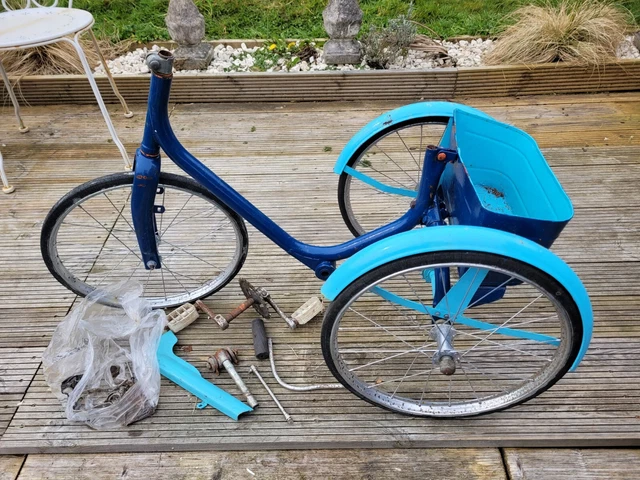 RARE RALEIGH VINTAGE Childs Trike Trycycle * Ystalyfera Swansea Valley ...