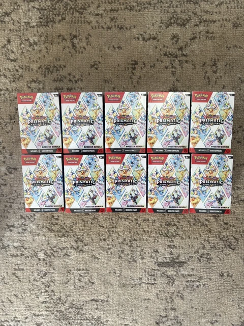 POKEMON PRISMATIC EVOLUTIONS Booster Bundle x 10 Sealed New Fast ...