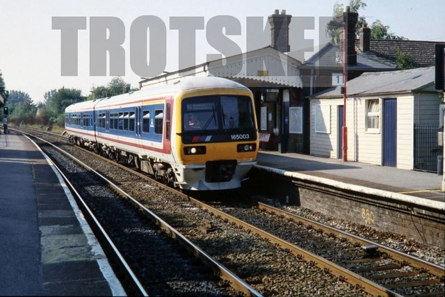 35MM SLIDE BR British Rail Diesel DMU Class 165 165003 Bramley 1996 ...