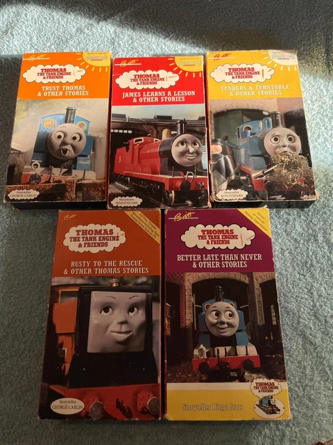 RARE - THOMAS the Tank Engine VHS BUNDLE Set of 5 - George Carlin Ringo ...