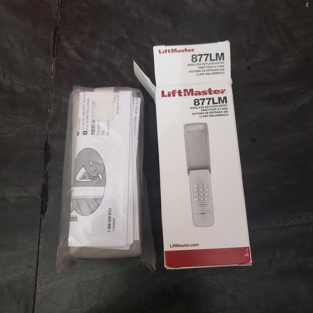 LIFTMASTER 877LM WIRELESS Keyless Entry Garage Door Opener Keypad $29. ...