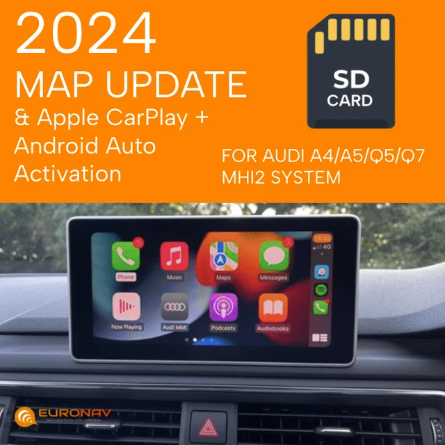 AUDI A4/A5/Q5/Q7 MMI MHI2 2024 Maps Sat Nav Update + Apple CarPlay ...