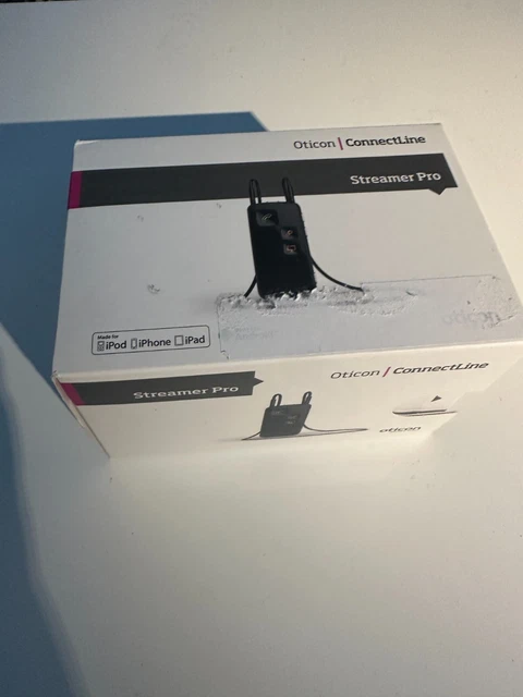 OTICON CONNECTLINE STREAMER Pro 1.3A pour aides auditives BOÎTE OUVERTE ...