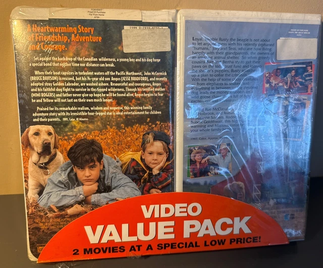 RUSTY : THE Great Rescue VHS 1997, Far From Home 1995 Sealed New(Hard ...