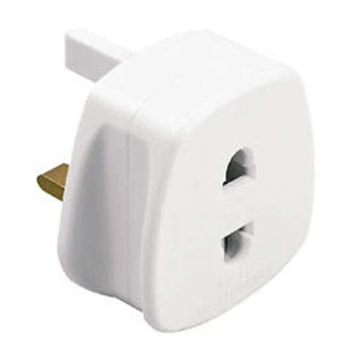 3 X SHAVER Adapter Plug Socket 2-Pin to 3-Pin Converter EU European ...