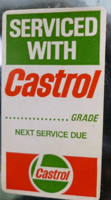 CASTROL LABELS (6) plus one swing ticket the finishing touch to the ...