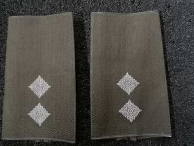 (RS10) GERMAN ARMED Forces Lieutenant Shoulder Flaps Overwrap Loops ...