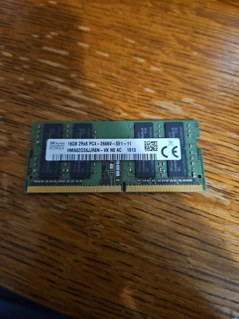 SK HYNIX 16GB 2Rx8 PC4-2666V-SE1-11 Memory SODIMM (HMA82GS6JJR8N - VK ...