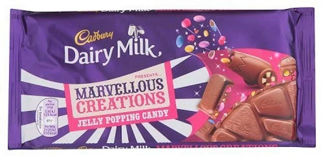 CADBURY LAIT LAITIER chocolat merveilleuses créations gelée popping ...