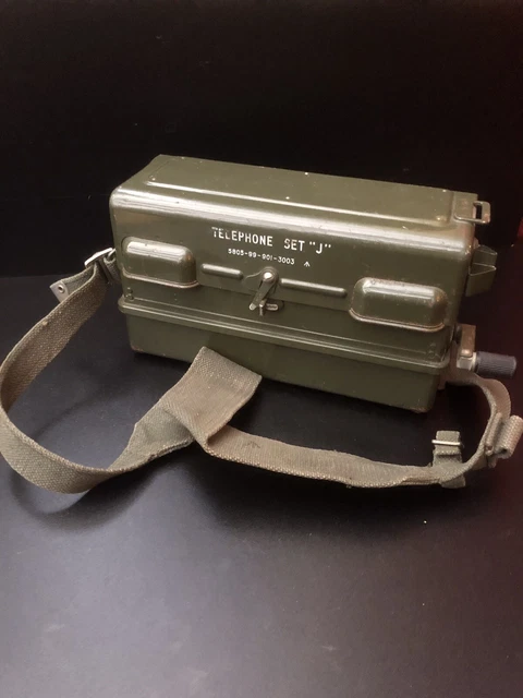 WW2 ERA?? BRITISH Military Field Telephone (Phone) Set J Mk III With ...