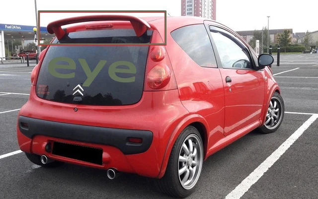 PEUGEOT 107 CITROEN C1 Rear Roof Spoiler New X-Line Look £68.15 ...