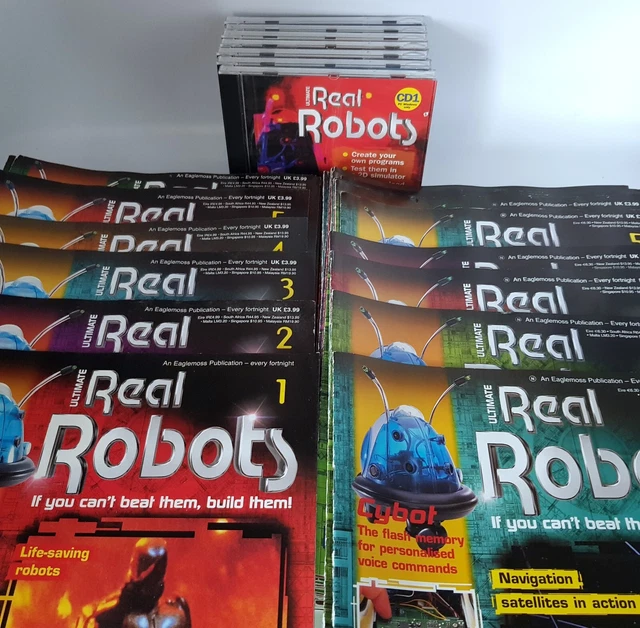 ULTIMATE REAL ROBOTS Magazine 1-96 Complete Set & CDs 1-7 £40.00 ...
