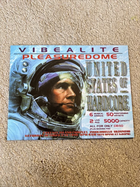 PLEASUREDOME VIBEALITE 1996 Skegness Fantasy Island Complex Rave Flyer ...