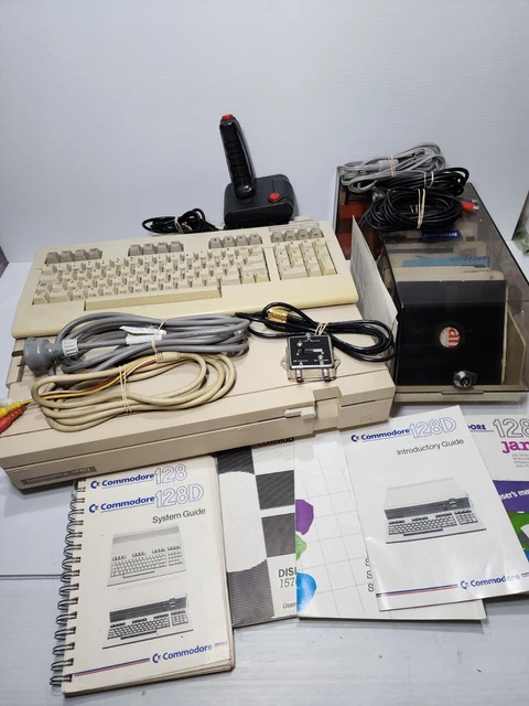 COMMODORE 128D COMPUTER With Keyboard & Accessories - READ DESCRIPTION ...