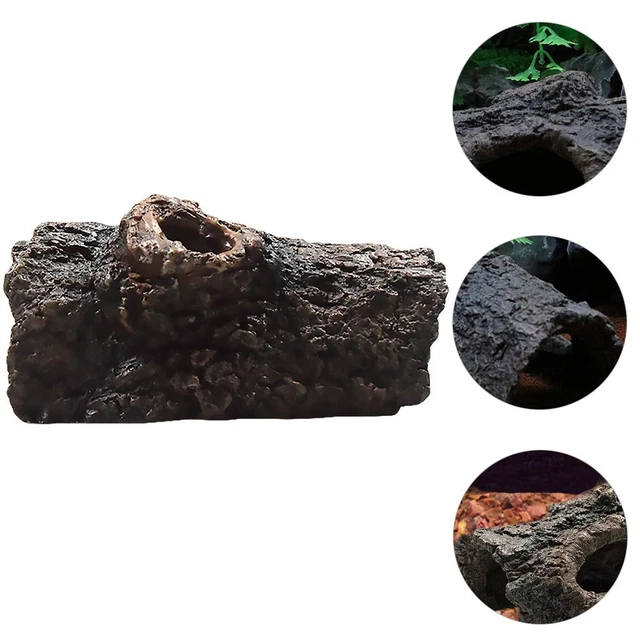 AQUARIUM DECOR TREE Bark Hiding Cave Decorations Hideout for Fish $22. ...