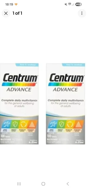 CENTRUM ADVANCE MULTIVITAMIN Tablets 200 Total Tablets | Expiry 2026 £ ...