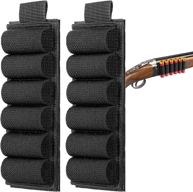 6 ROUNDS TACTICAL Shotgun Shell Carrier Buttstock Shell Holder ...